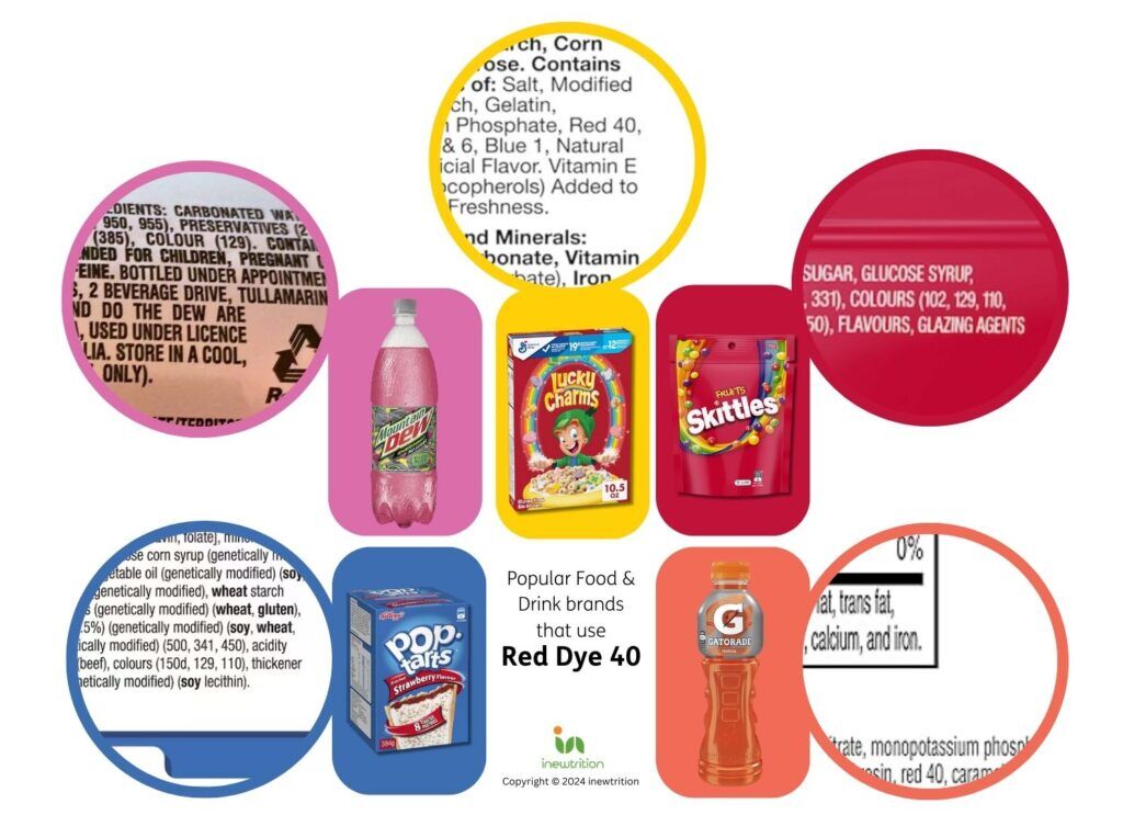 red 40 warning label